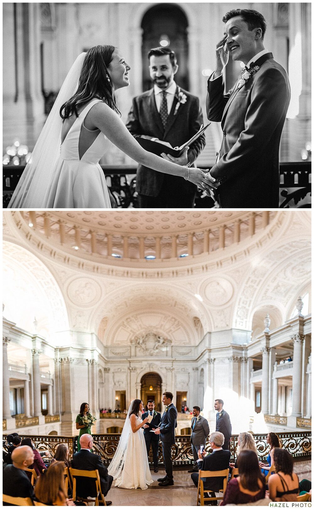 San Francisco City Hall Mayor’s Balcony Wedding – Hazel Photo Weddings
